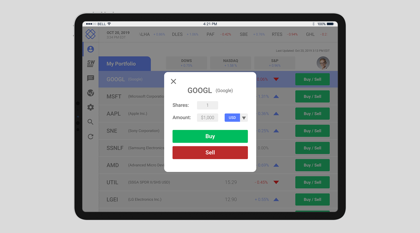 Captial Investment UI Design