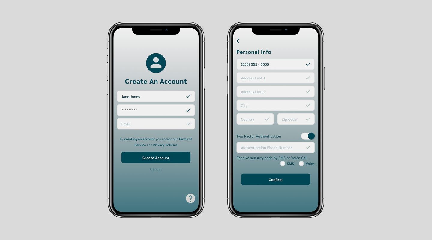 V Wallet UI Design