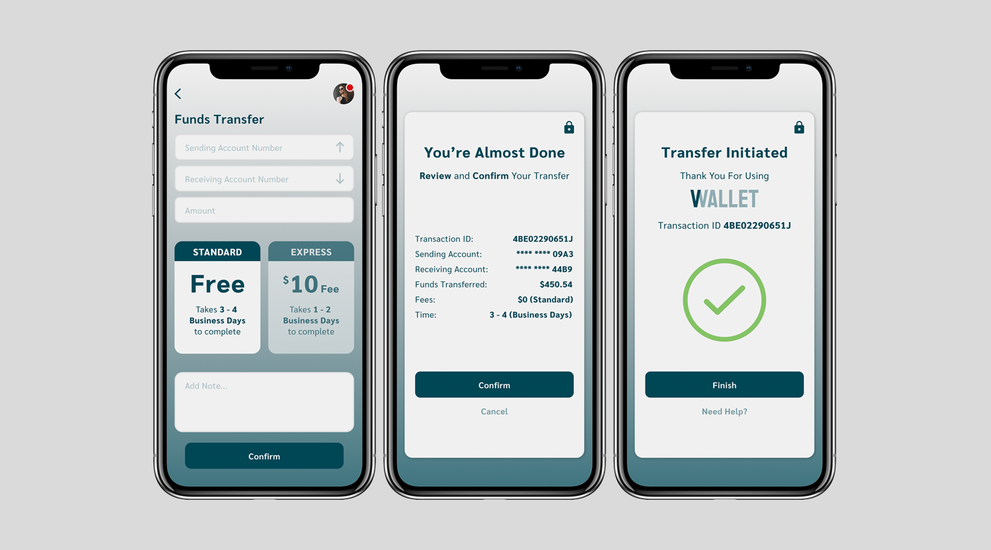 V Wallet UI Design