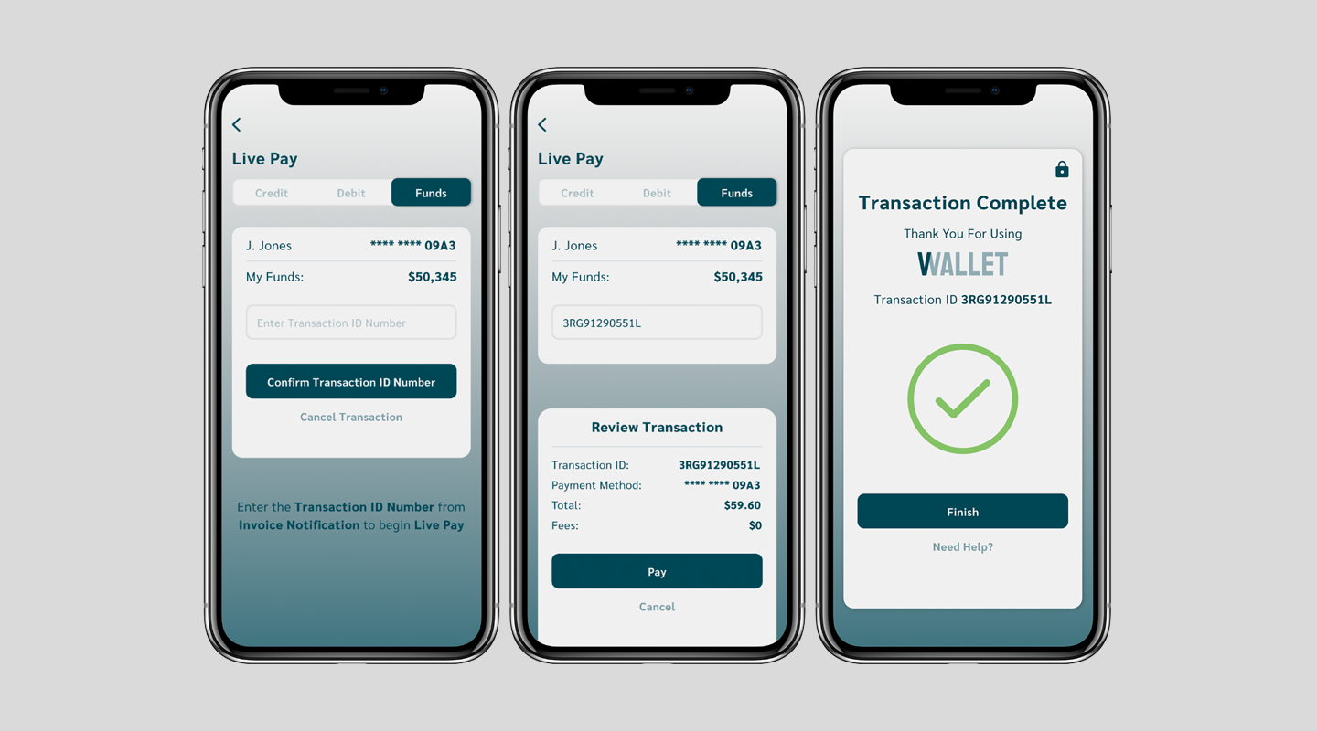 V Wallet UI Design