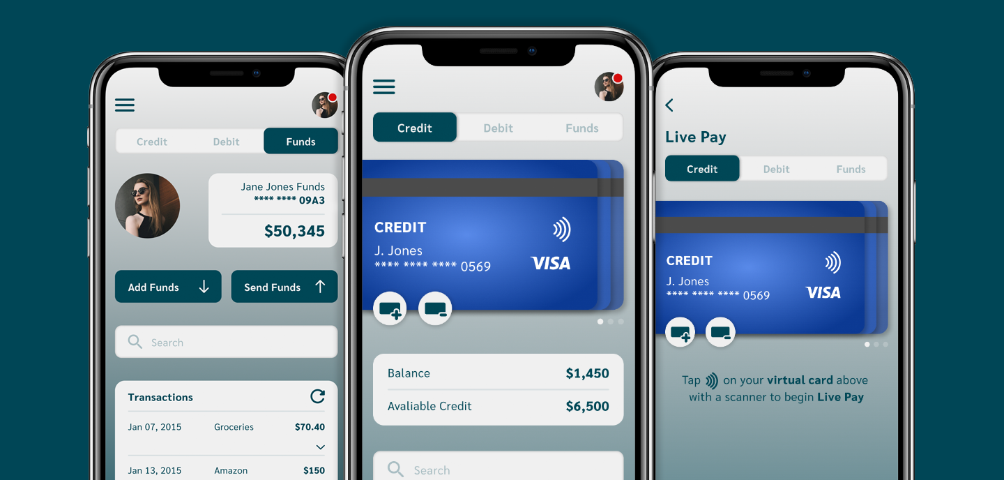 V Wallet UI Design