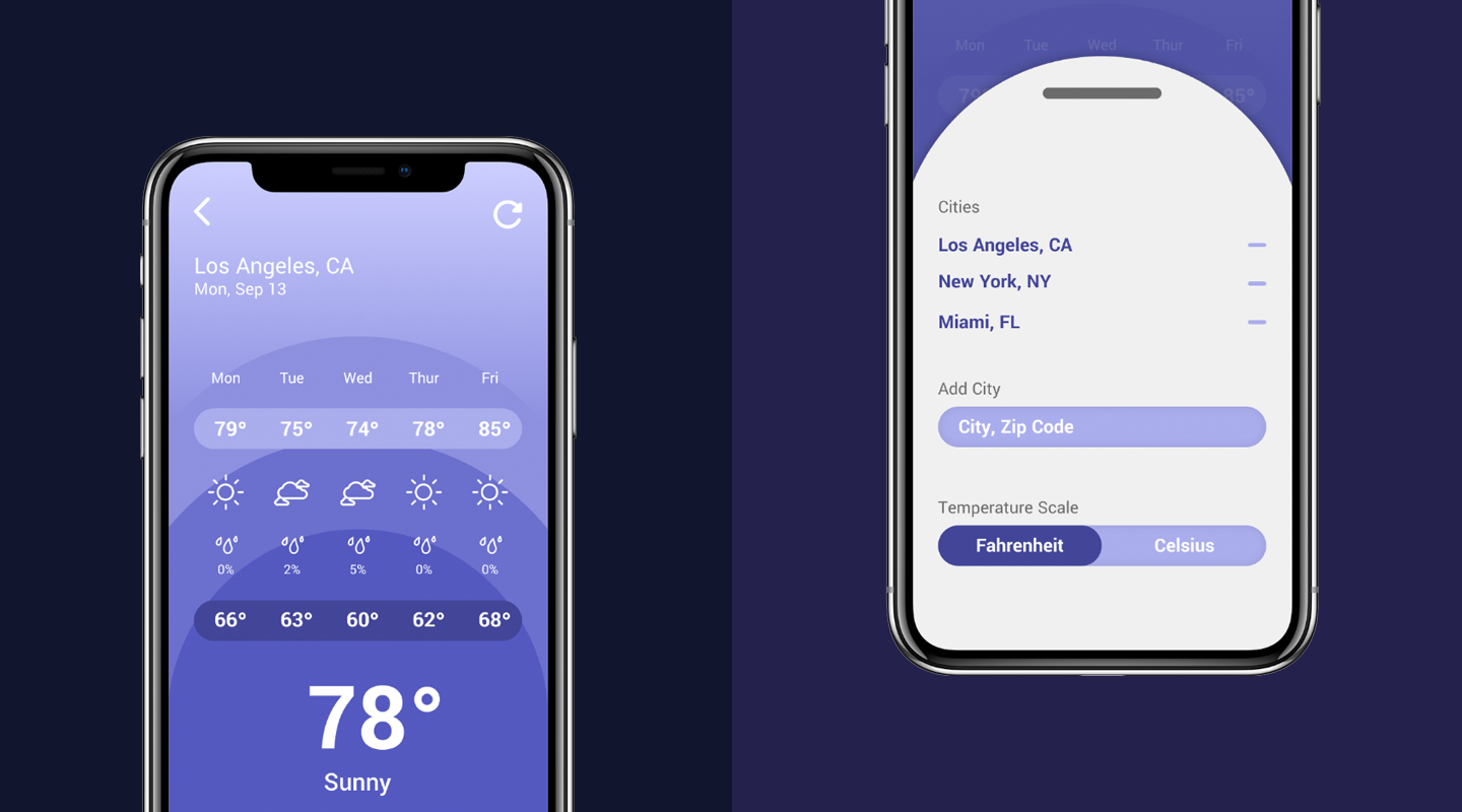Weather UI Design